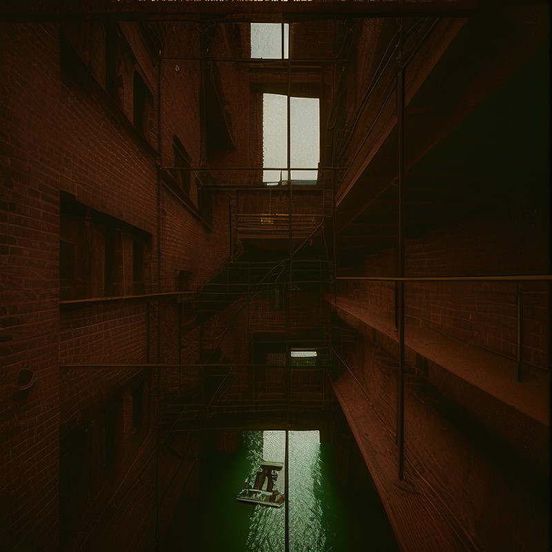 48 analog style a dark city at night buildings of old bricks city sat ...