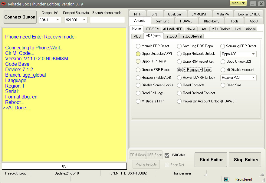 GSM-Forum - Xiaomi Mi Y1 User Lock Reset Success In Edl Mode By Miracle ...