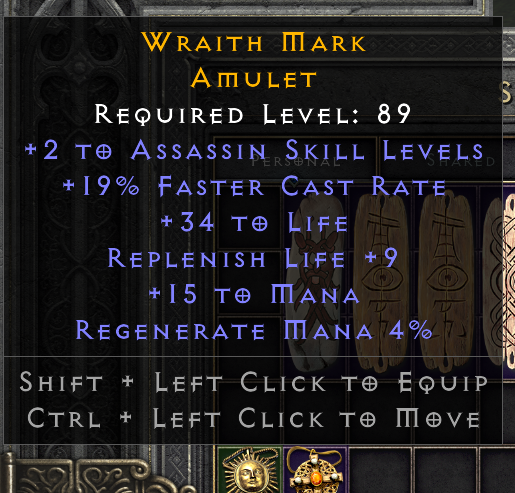 2/19fcr Sin Amulet Life Repl Insane Stats - Topic - d2jsp