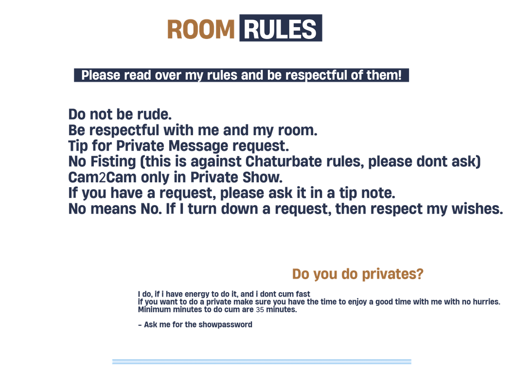 ROOM RULES — Postimages