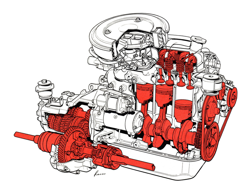 Autobianchi A111 engine by Franco Rosso — Postimages