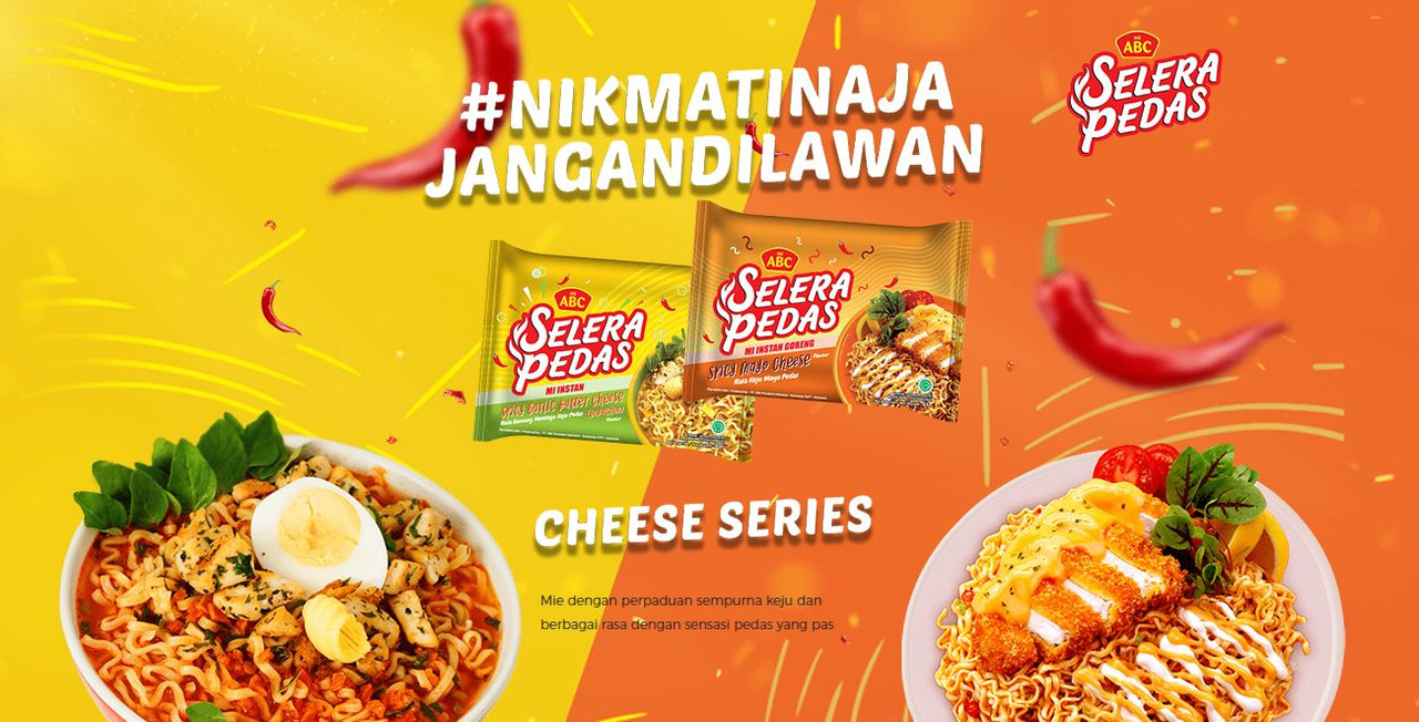 Jual Mie Abc Selera Pedas Rasa Saus Kacang Pedas [40 Pcs X 80 G] Di ...
