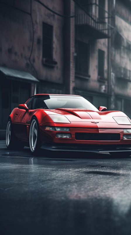 homyakny1 c4 red corvette widebody drifting realistic photo 4k b74373bf ...