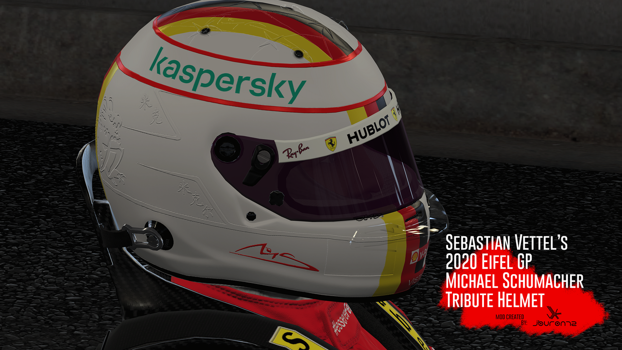 2020 Eifel GP Sebastian Vettel “Michael Schumacher Tribute” Helmet ...