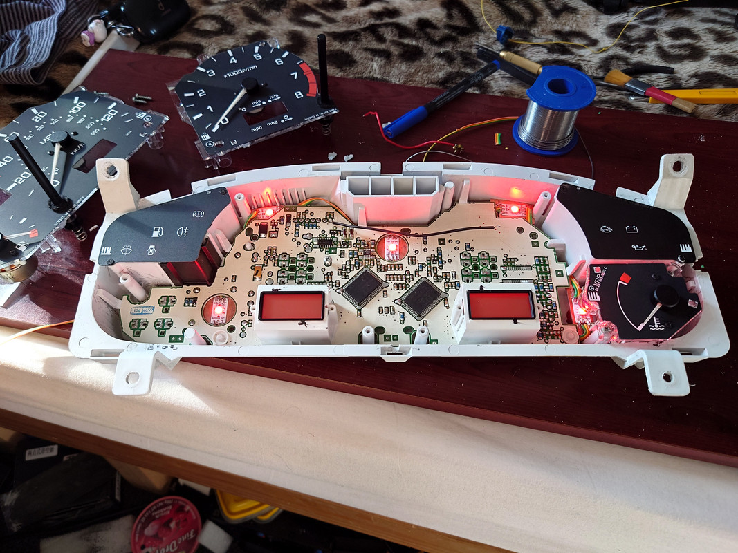 Nissan Primera Dashboard lighting and mods ARGB - Nissan Primera Owners ...