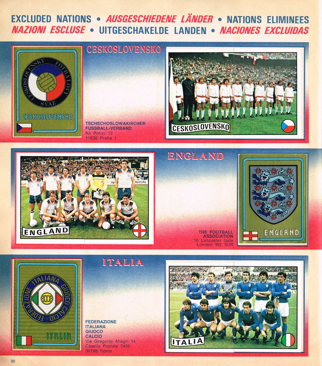 L'album UEFA Euro 1984, France Panini 32 — Postimages