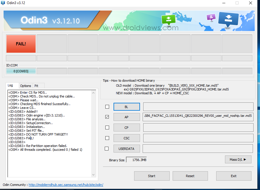 samsung a105f combination PIT errors plz help [Solved] - GSM-Forum