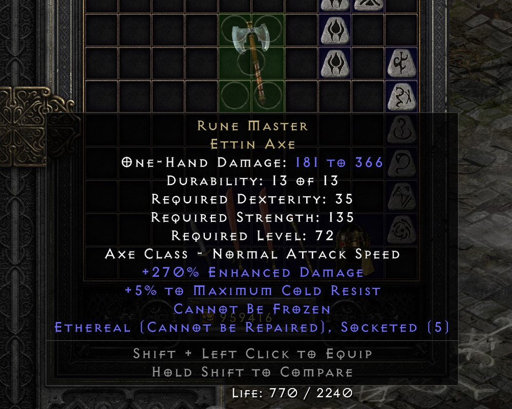 Perfect Eth Rune Master 270ed - Topic - d2jsp