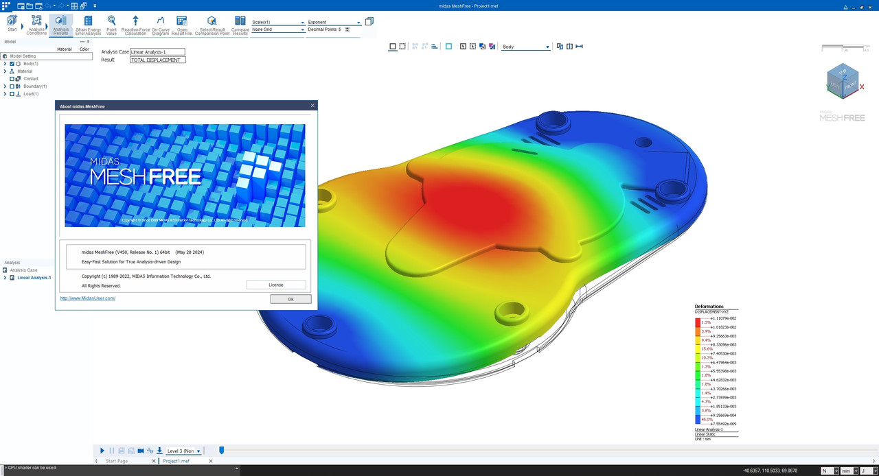 midas MeshFree 2024 R1 series