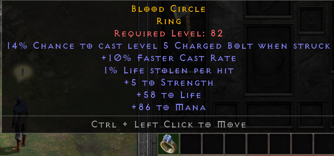 Gg Blood Ring 10fcr 5str 58life 86mana - Topic - d2jsp