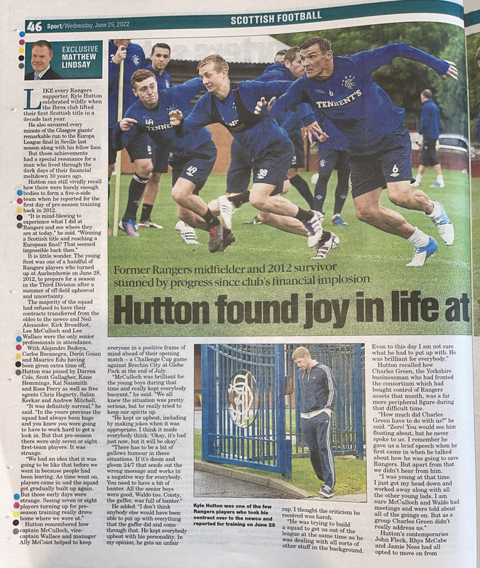 Kyle Hutton remembers the dark days | FollowFollow.com