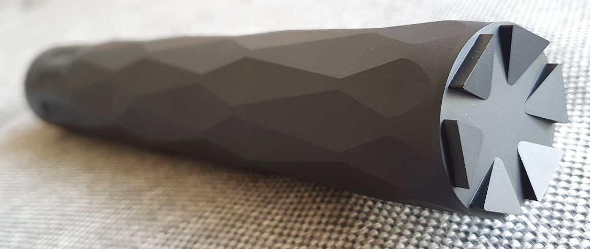 DEKO 9mm Pistolen-Schalldämpfer mit Booster im „Stealth“-Design - eGun