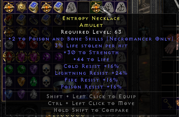 Necro Gear Iso List - Topic - d2jsp