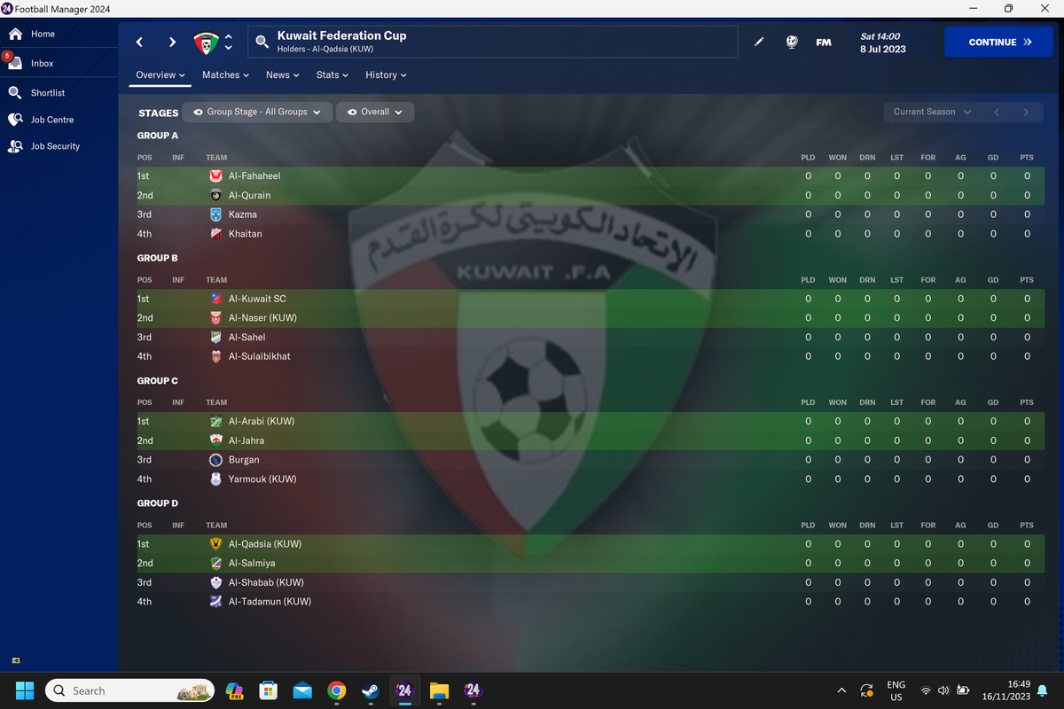 [FM24] - Kuwait League [2 Divisions] V24.3 - Editors Hideaway Download Forum FM24 - Sports ...