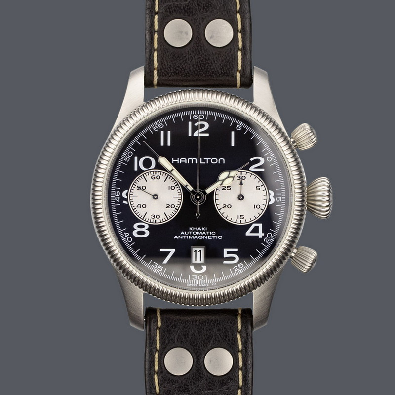 Hamilton Khaki Field Pioneer Chronograph 42 ref H60416533 2 — Postimages