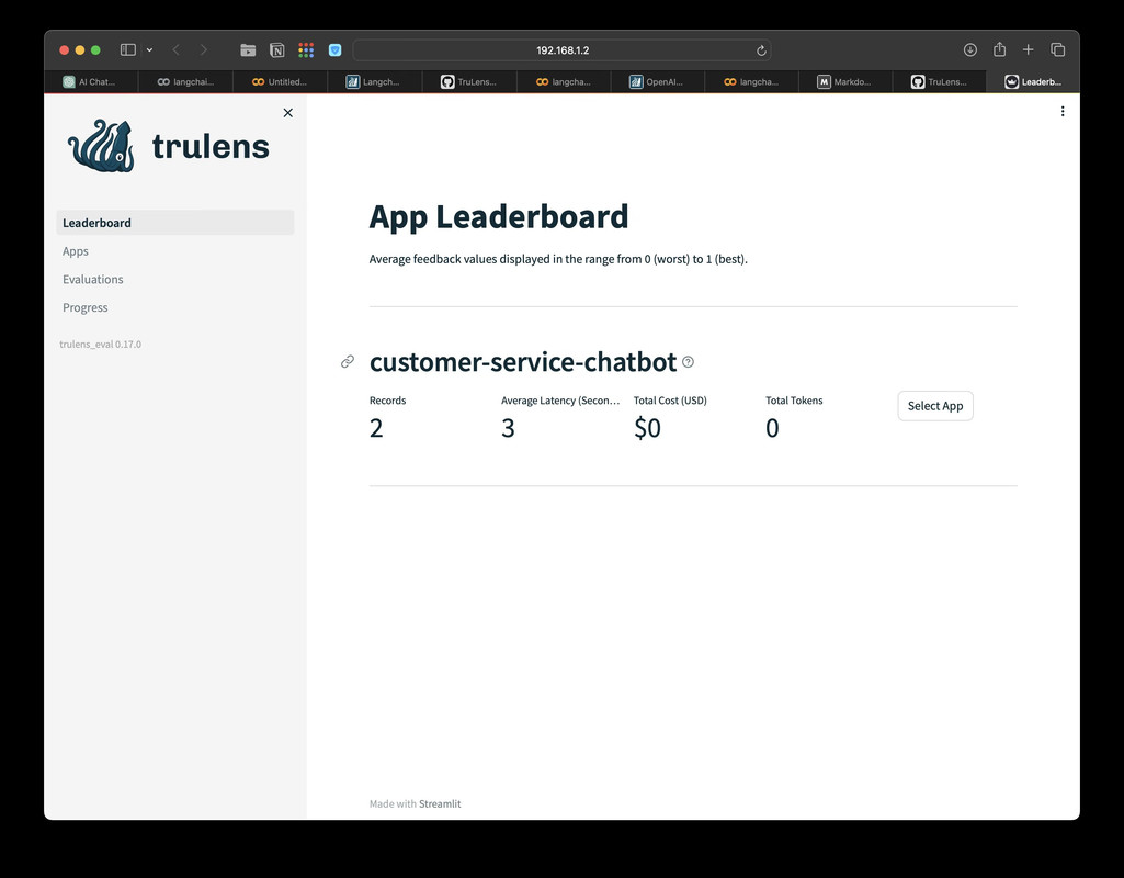 TruLens + Google Cloud Vertex AI Tutorial: Improve the customers support tutorial
