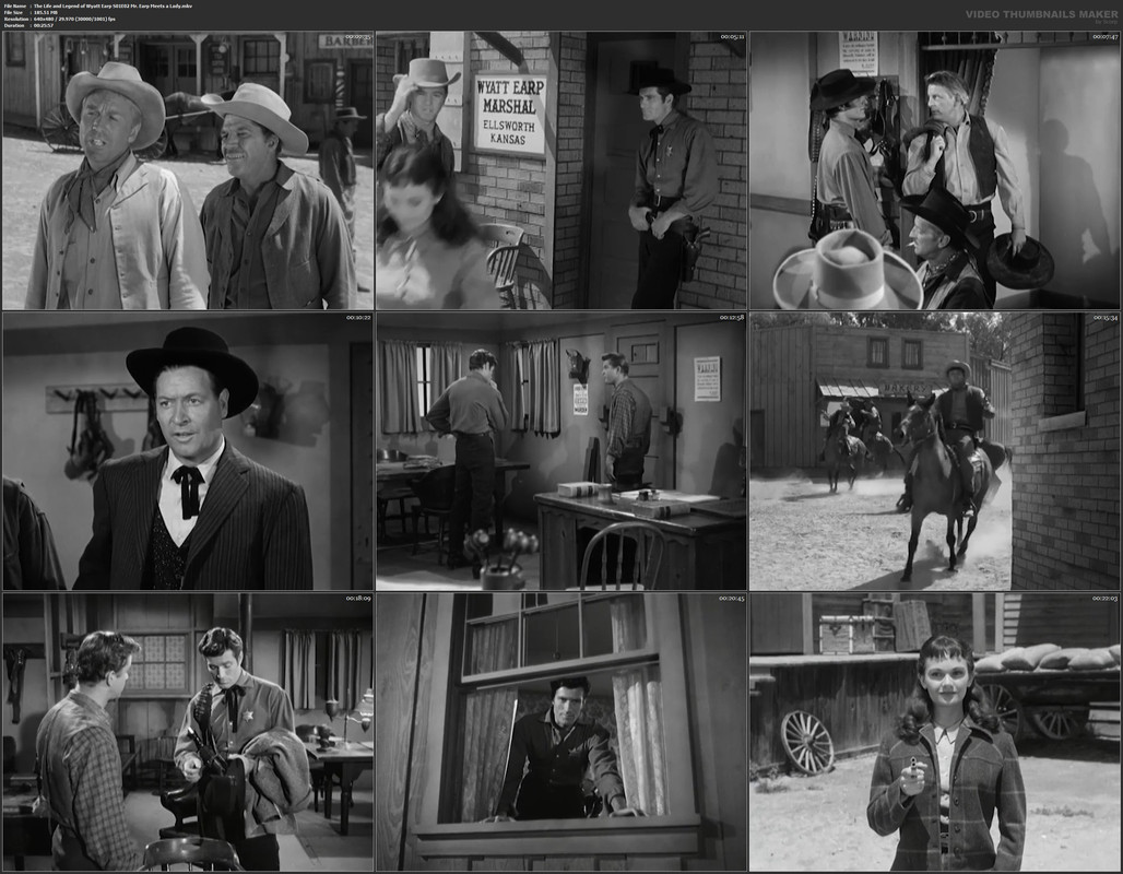 The Life and Legend of Wyatt Earp S01 E02 Mr Earp Meets a Lady mkv ...