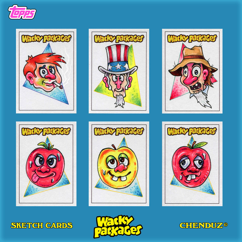 4 Wacky Packages 2023 sketch cards by Chenduz — Postimages