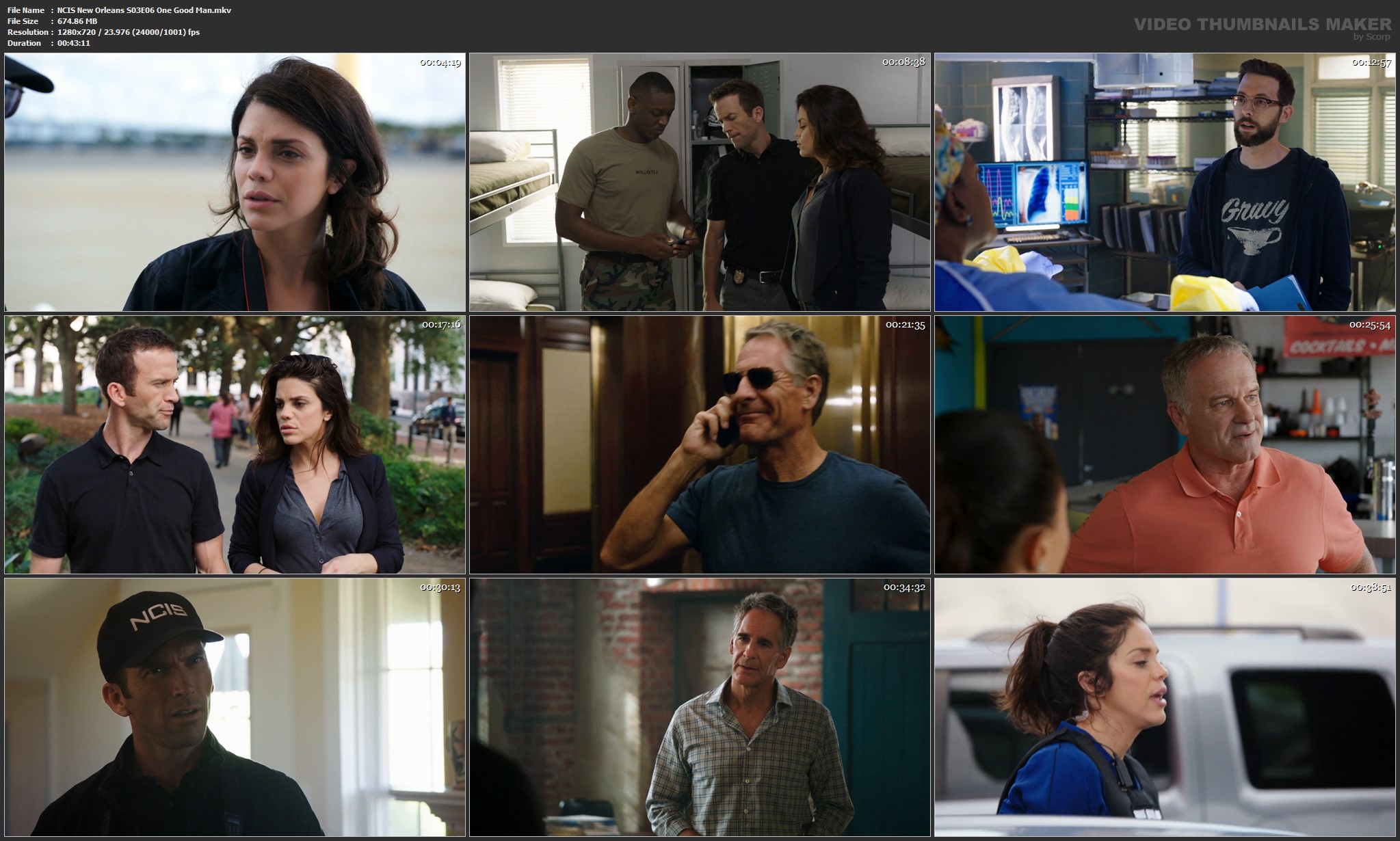 NCIS New Orleans S03 E06 One Good Man mkv — Postimages