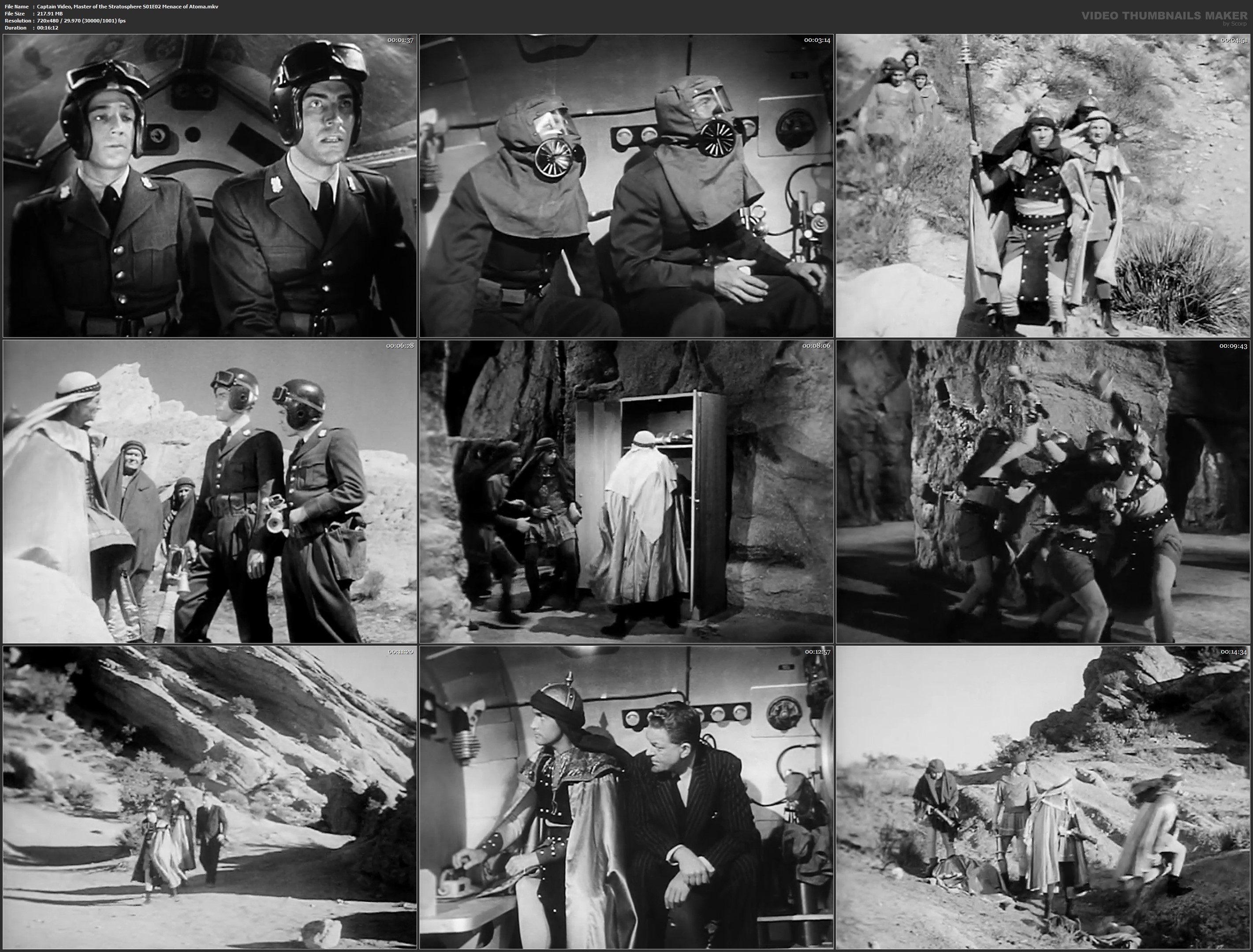 Captain Video, Master of the Stratosphere S01 E02 Menace of Atoma mkv ...