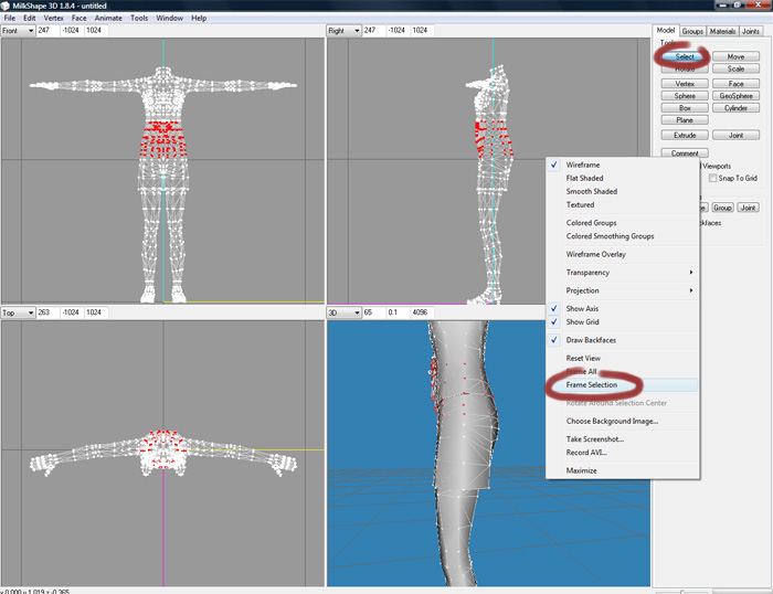 Tutorial: Seperating a Full Body Mesh: fantasyrogue — LiveJournal