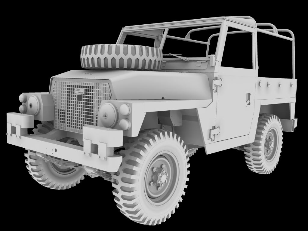 35th Scale Land Rovers Models Design for 3D Printing. - Work in ...