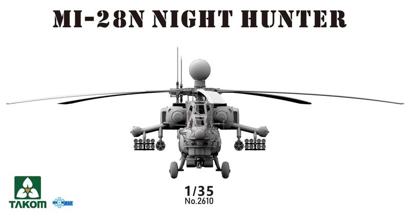 1/35 - Mil Mi-28N "Havoc" by Takom/Snowman Model - 3D render+test ...