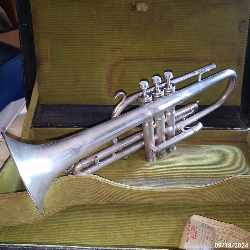 King 1941 Master cornet US military sn 263367 AFTER CLEANING 15 ...