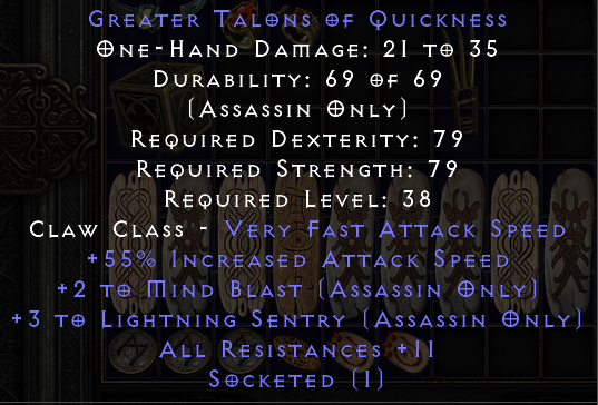 Solid Budget Trapper Claw - Topic - d2jsp