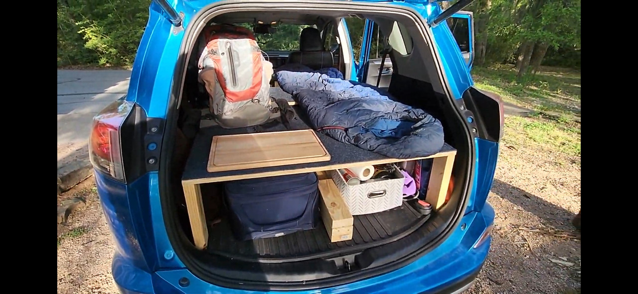 Car camping in a 2017 Rav 4 Hybrid? : r/rav4club