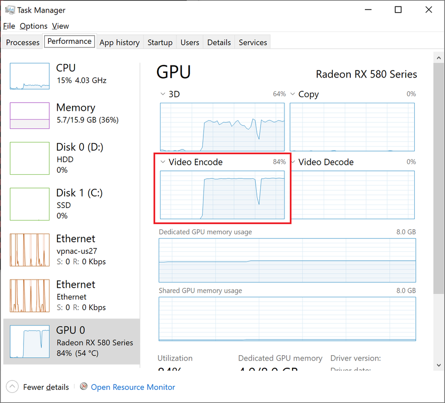 Video Encode limited to 85%? : r/Amd
