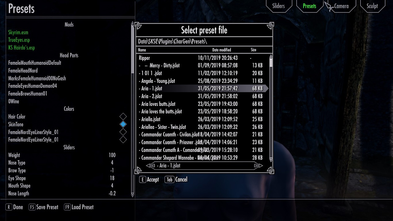 Racemenu wont let me change body color [FIXED] - Skyrim Technical ...