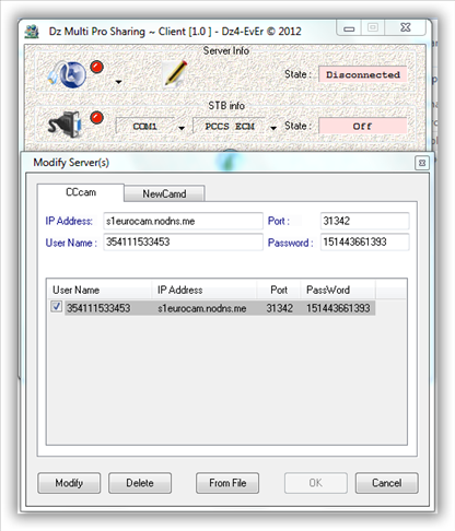 Dz multi Protocol sharing Cccam - DecoManiacos
