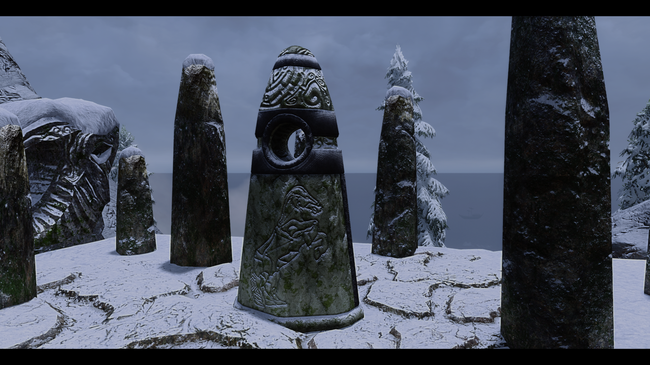 Snowy Standing Stones for Snowy Regions at Skyrim Special Edition Nexus ...