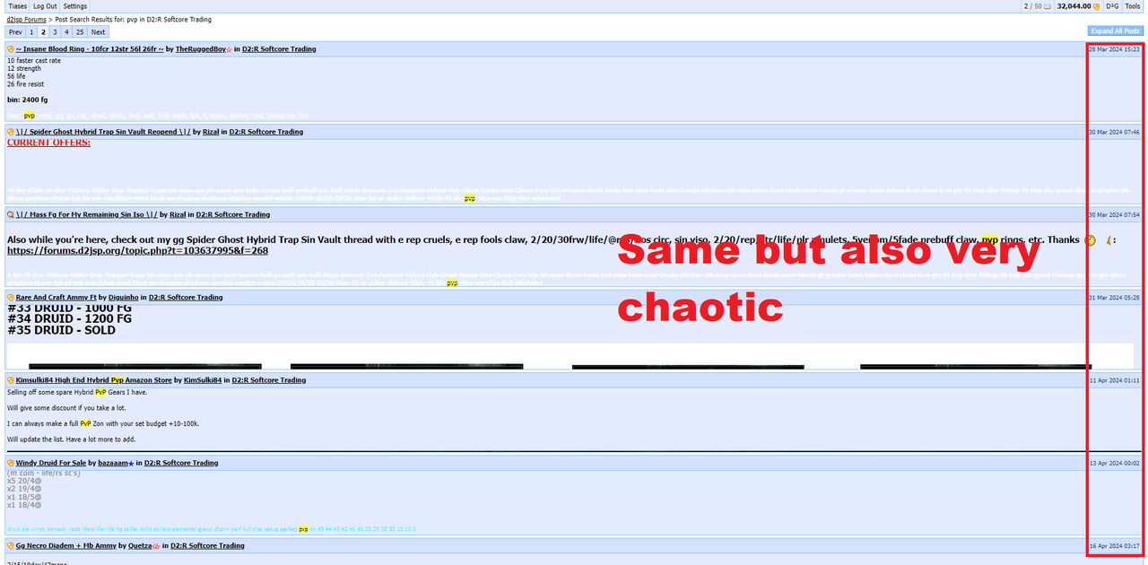 Search Isn't Working? - Topic - d2jsp