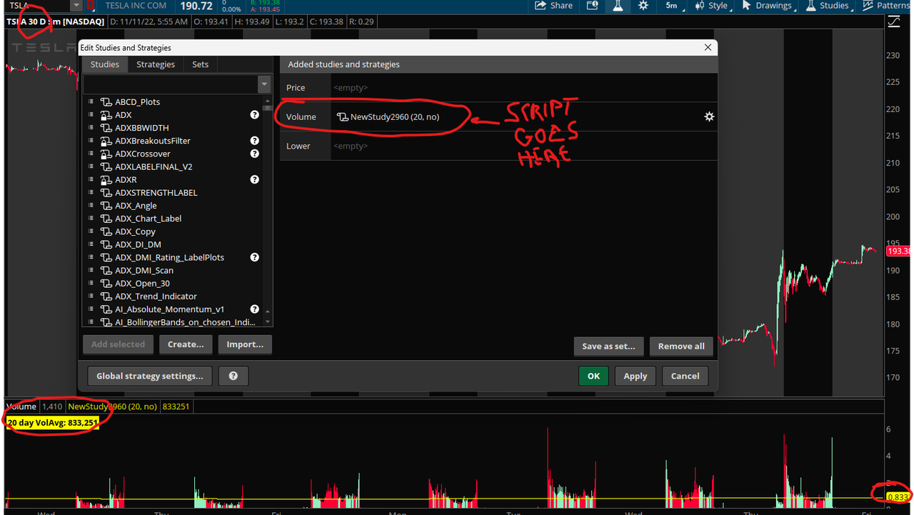 Vol Avg only during Market open - useThinkScript Community