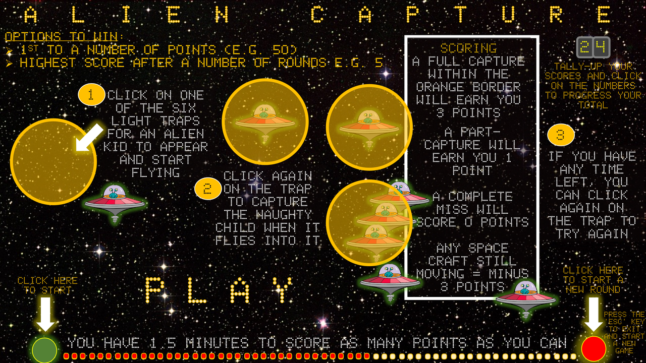 ALIEN CAPTURE - Capture some naughty space alien kids