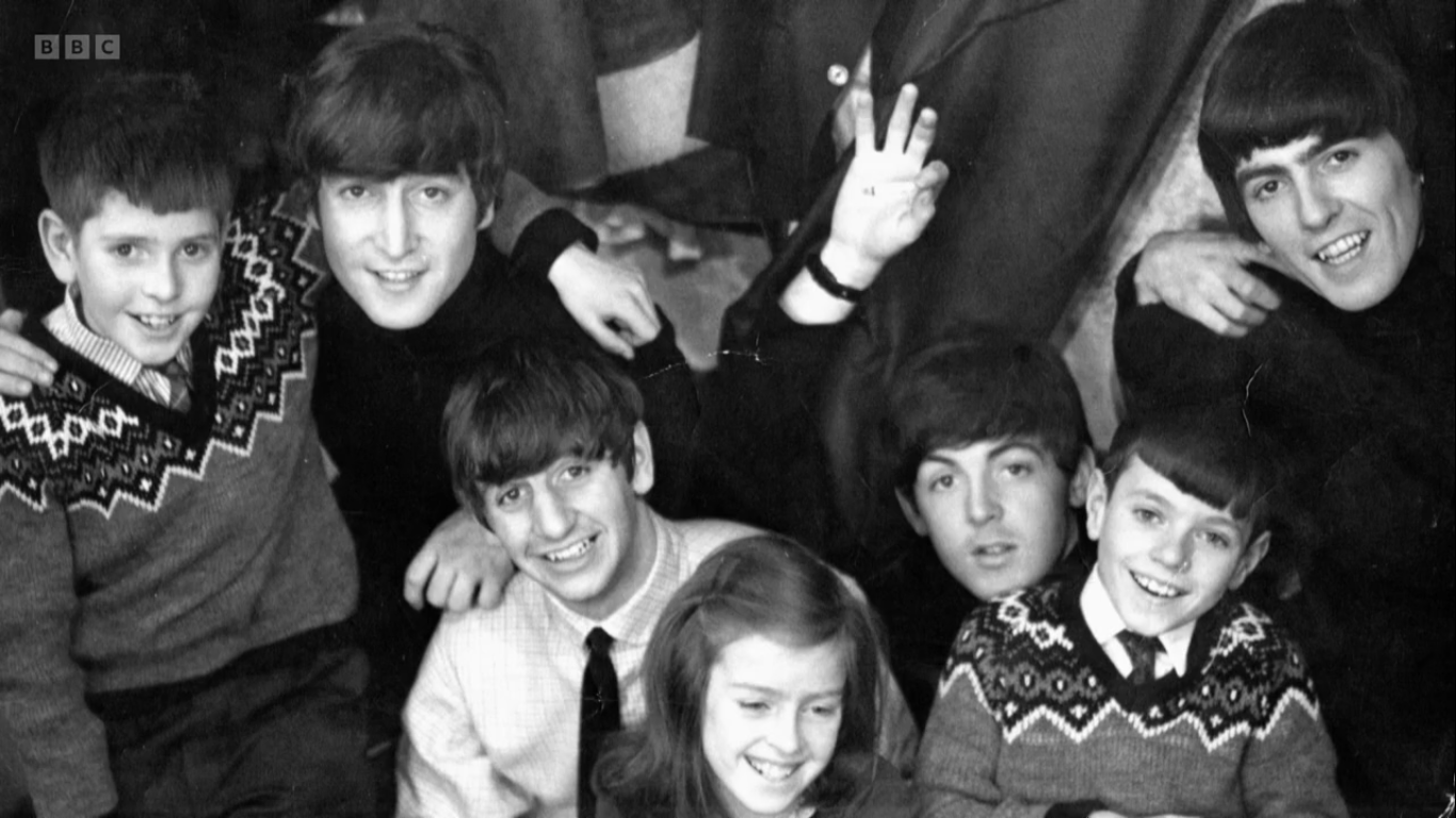 Beatles with Ray Mc Fall's children 01 — Postimages