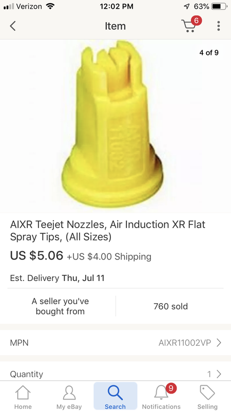 Nozzle and CF valve question | Lawn Care Forum