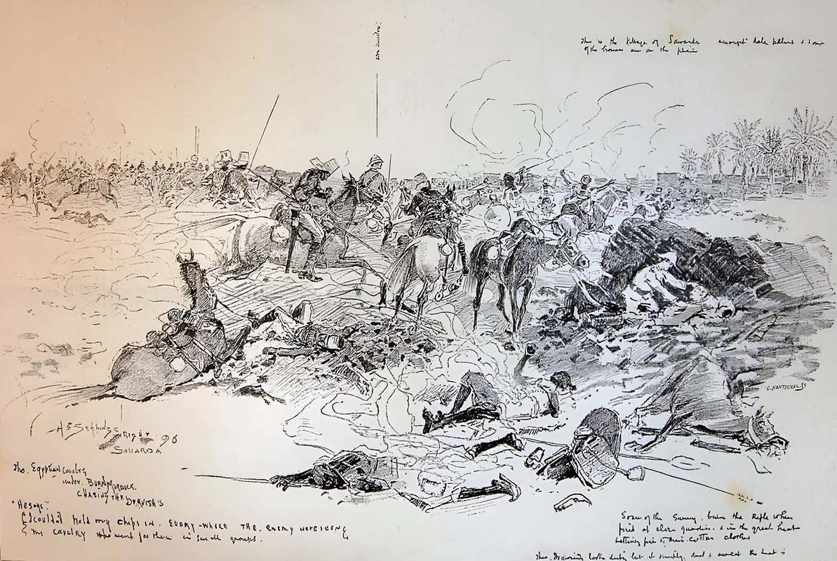 Anglo sudanesa, Ferkeh, El avance hacia Dongola la caballería egipcia bajo el coronel Burn ...