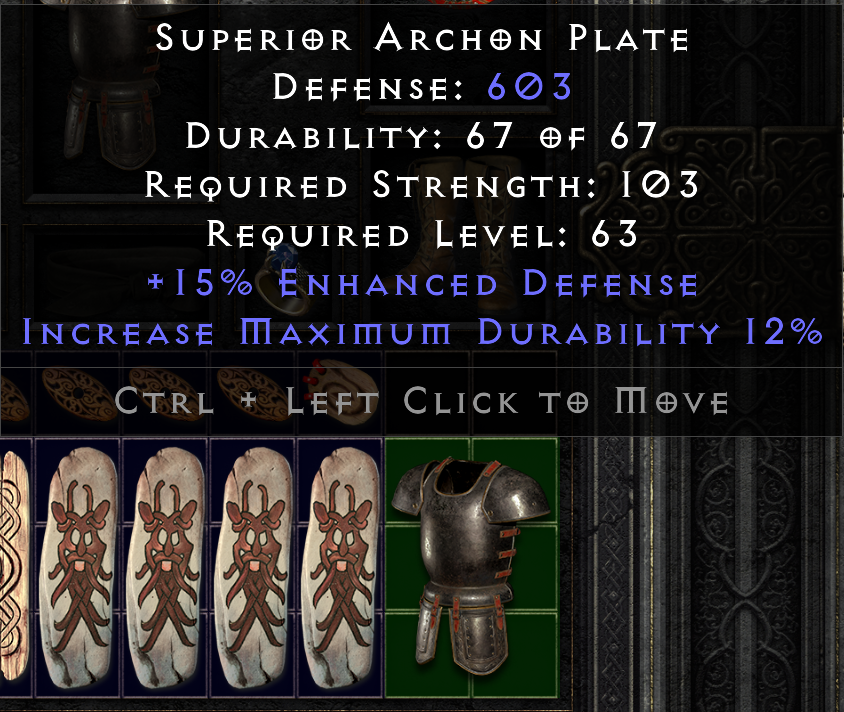 Ft Sup Archon Plate 15% / 12% 0s 603def - Topic - d2jsp