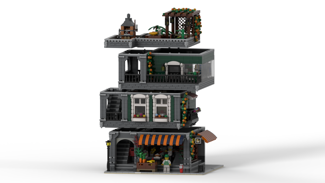 LEGO MOC-39789 Grocery Shop by M4rchino84 | Rebrickable - Build with LEGO