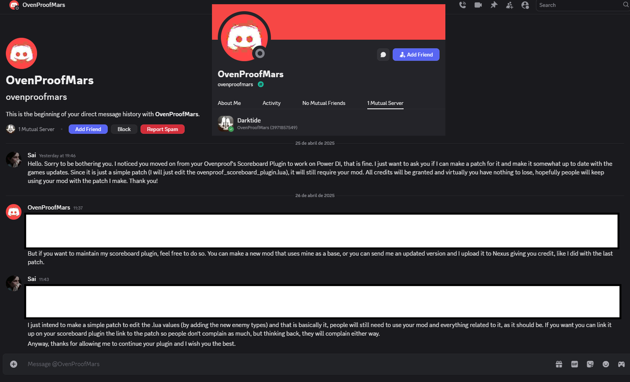 Ovenproof's Scoreboard Plugin Patch at Warhammer 40,000: Darktide Nexus ...