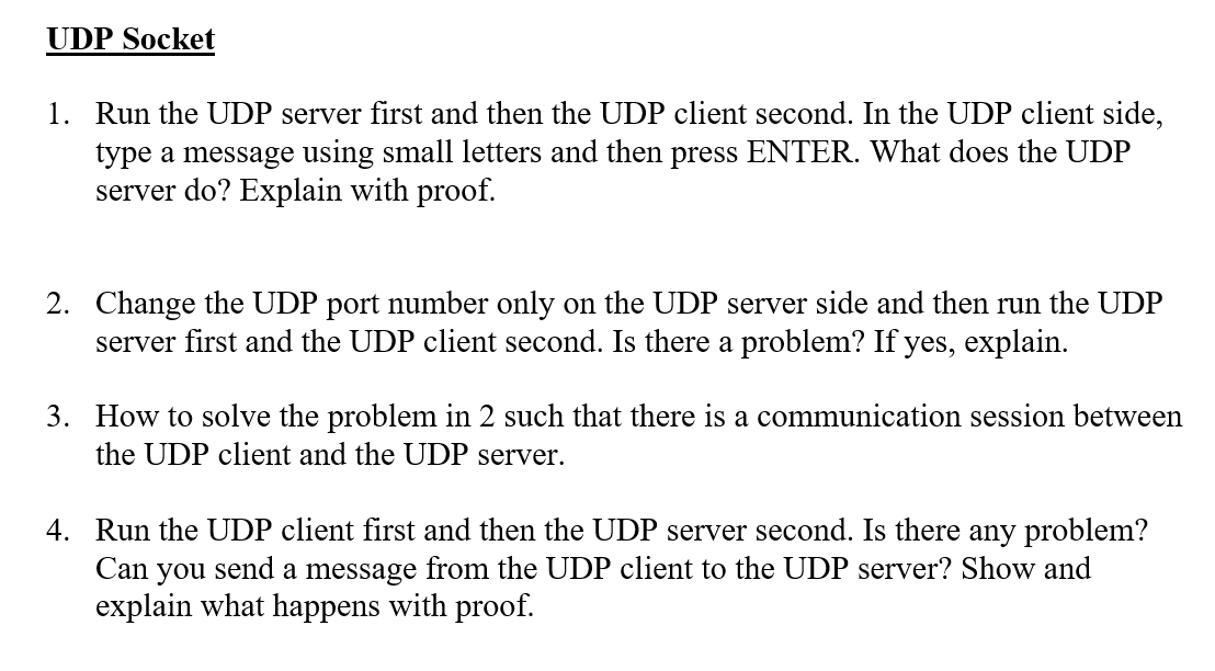 Solved Network Socket Programming Using Python Programming