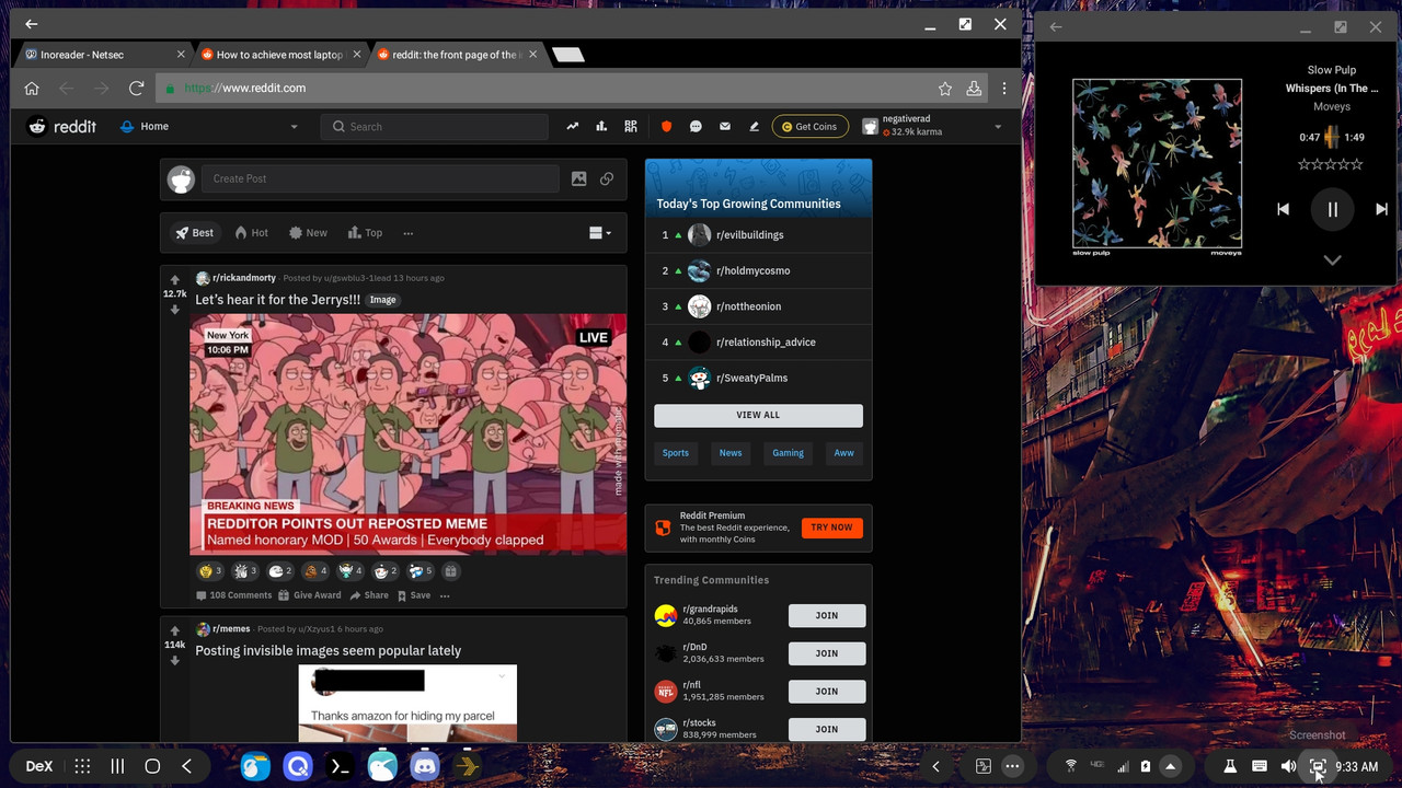 How to achieve most laptop like Chrome browser experience on Dex ...