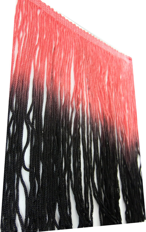 Tie-Dye Ombre Chainette Fringe Tonal Multi Color Thread Yarn Trim-23 ...