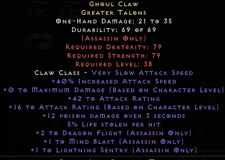 Sexy Mld Claws - Topic - d2jsp