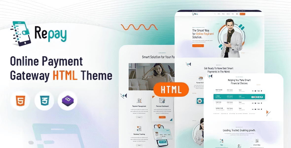 Repay - Payment Gateway HTML Template – Bliter GPL