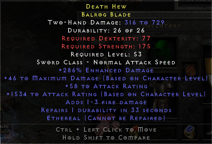 Eth Balrog Fools Blade? - Topic - d2jsp