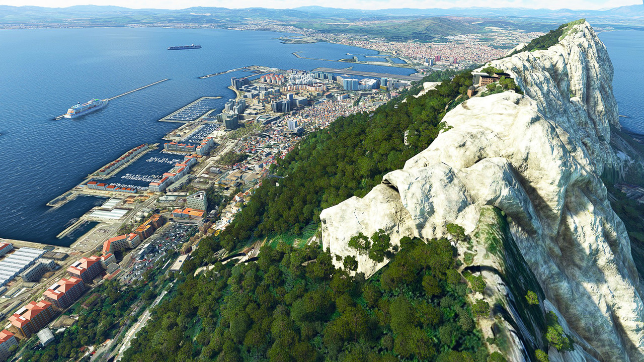 More lifelike views on Gibraltar - The AVSIM Screen Shots Forum - The ...